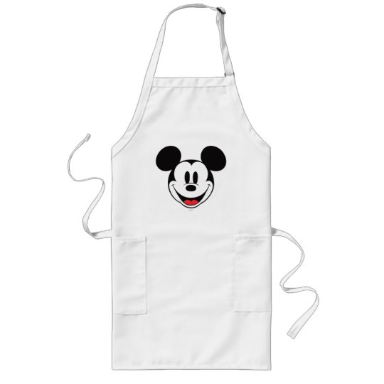 Mickey Mouse Smiling Long Apron | Zazzle.com