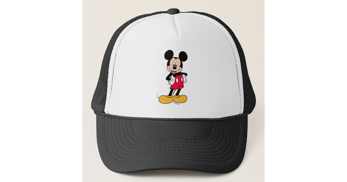 Mickey Mouse Smiling Pose Trucker Hat | Zazzle