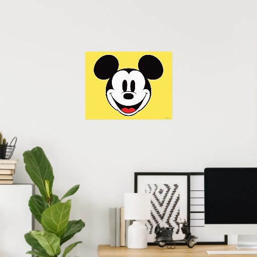 Mickey Mouse Smiling Poster | Zazzle