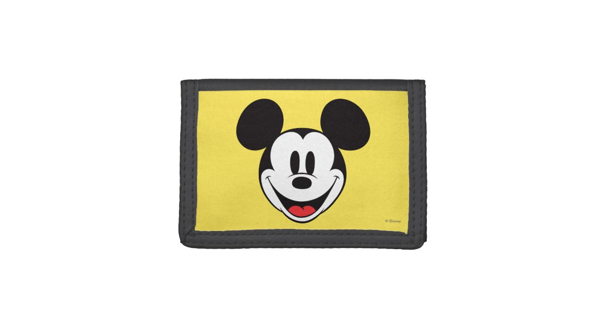 Mickey Mouse Smiling Trifold Wallet | Zazzle