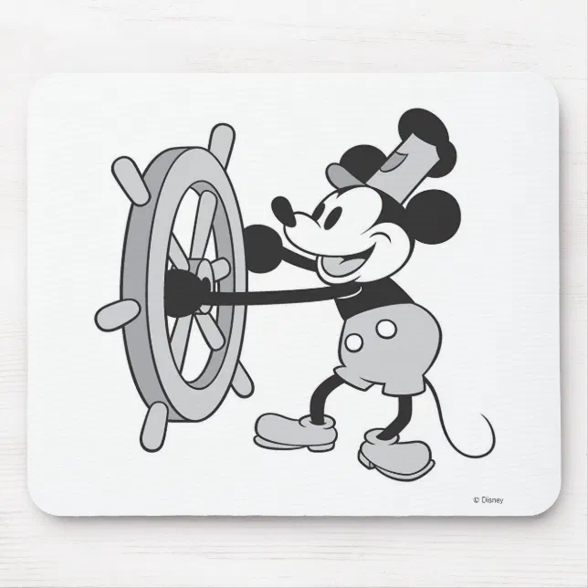 Mickey Mouse Steamboat Captain Mouse Pad | Zazzle