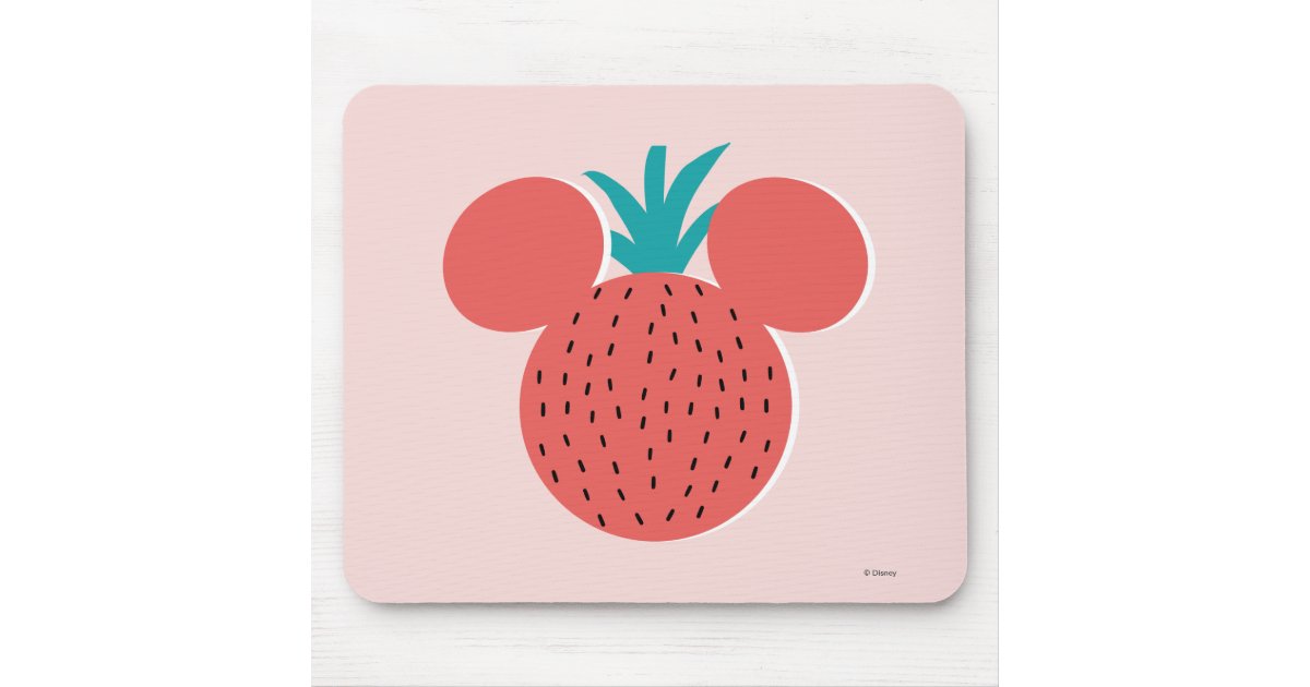 Mickey Mouse Strawberry Icon Mouse Pad | Zazzle