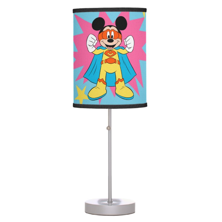 Mickey Mouse | Super Hero Cute Table Lamp | Zazzle