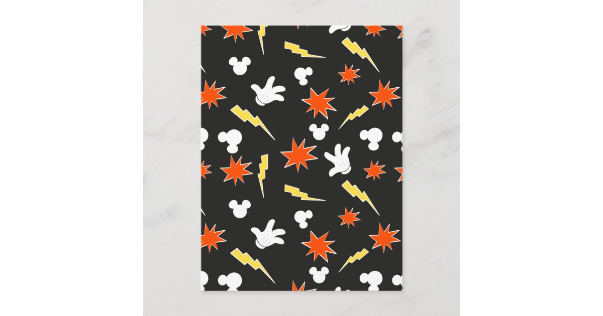 Mickey Mouse | Super Hero Icon Pattern Postcard | Zazzle