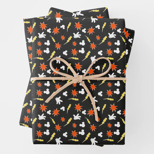 Mickey Mouse | Super Hero Icon Pattern Wrapping Paper Sheets | Zazzle