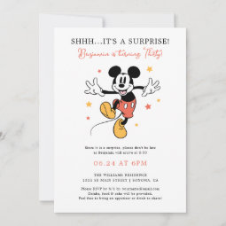 Mickey Mouse Surprise Birthday Invitation | Zazzle