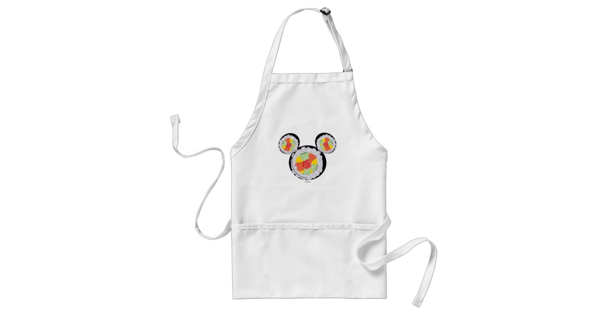 Mickey Mouse Sushi Icon Adult Apron | Zazzle
