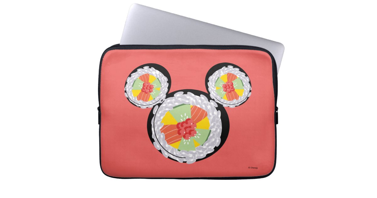 Mickey Mouse Sushi Icon Laptop Sleeve | Zazzle