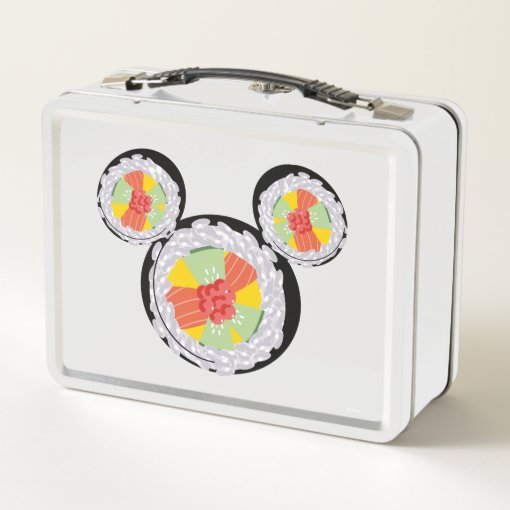 Mickey Mouse Sushi Icon Metal Lunch Box | Zazzle