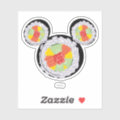 Mickey Mouse Sushi Icon | Name Sticker | Zazzle