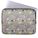 Mickey Mouse Sushi Icon Pattern Fabric | Zazzle