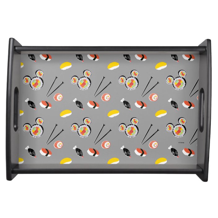 Mickey Mouse Sushi Icon Pattern Serving Tray | Zazzle.com