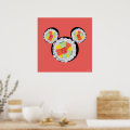 Mickey Mouse Sushi Icon Poster | Zazzle