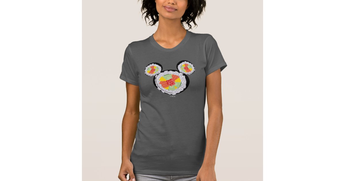 Mickey Mouse Sushi Icon T-Shirt | Zazzle