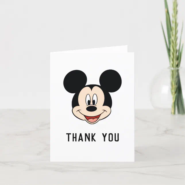 Mickey Mouse Thank You Gender Reveal Baby Shower | Zazzle