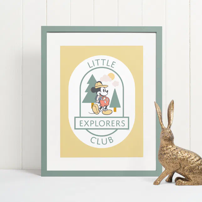 Mickey Mouse | The Little Explorers Club Poster | Zazzle