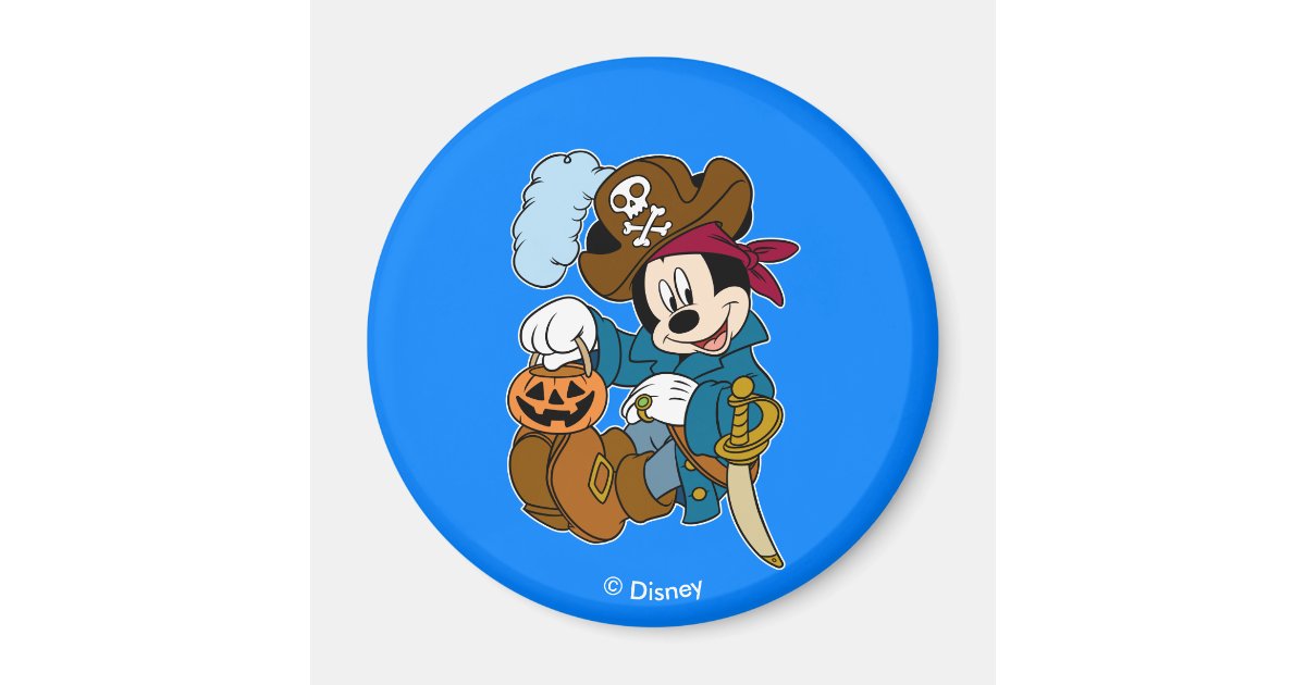 Mickey Mouse the Pirate Magnet | Zazzle