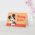 Mickey Mouse Thoughtful Card | Zazzle