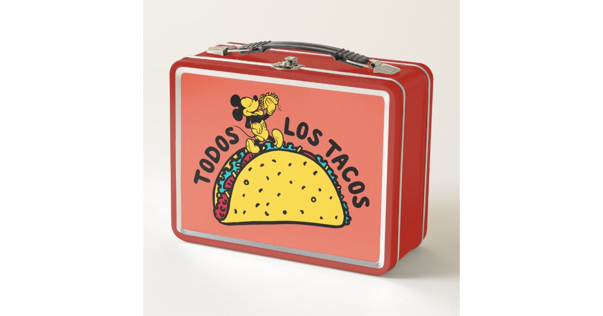 Mickey Mouse Todos Los Tacos Sign Metal Lunch Box | Zazzle