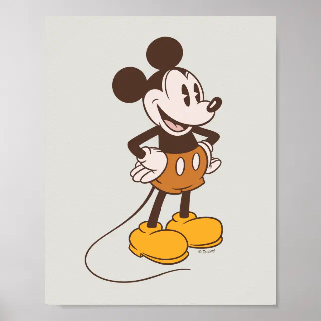 Mickey Mouse | Vintage Mickey Poster | Zazzle