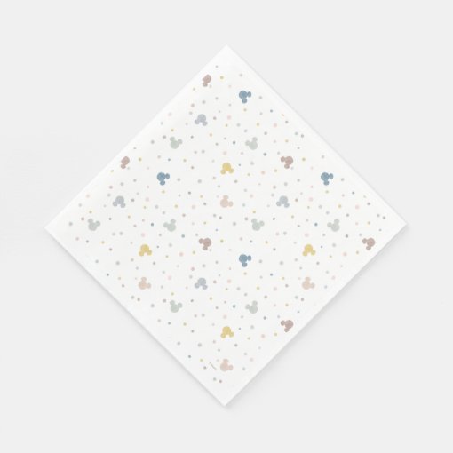 Mickey Mouse Watercolor Birthday Napkins | Zazzle