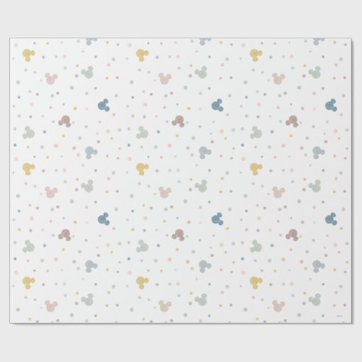 Mickey Mouse Watercolor Birthday Wrapping Paper | Zazzle