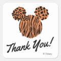 Mickey Mouse | Wild One 1st Birthday Square Sticker | Zazzle