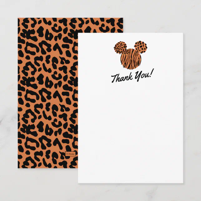 Mickey Mouse | Wild One 1st Birthday Thank You Card | Zazzle