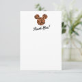 Mickey Mouse | Wild One 1st Birthday Thank You Card | Zazzle