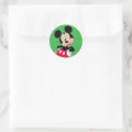 Mickey Mouse Wink Classic Round Sticker | Zazzle
