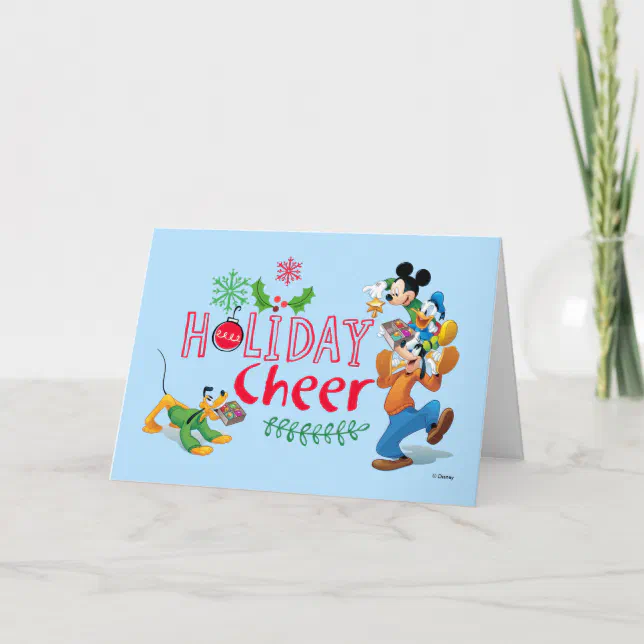 Mickey Spreading Holiday Cheer | Zazzle