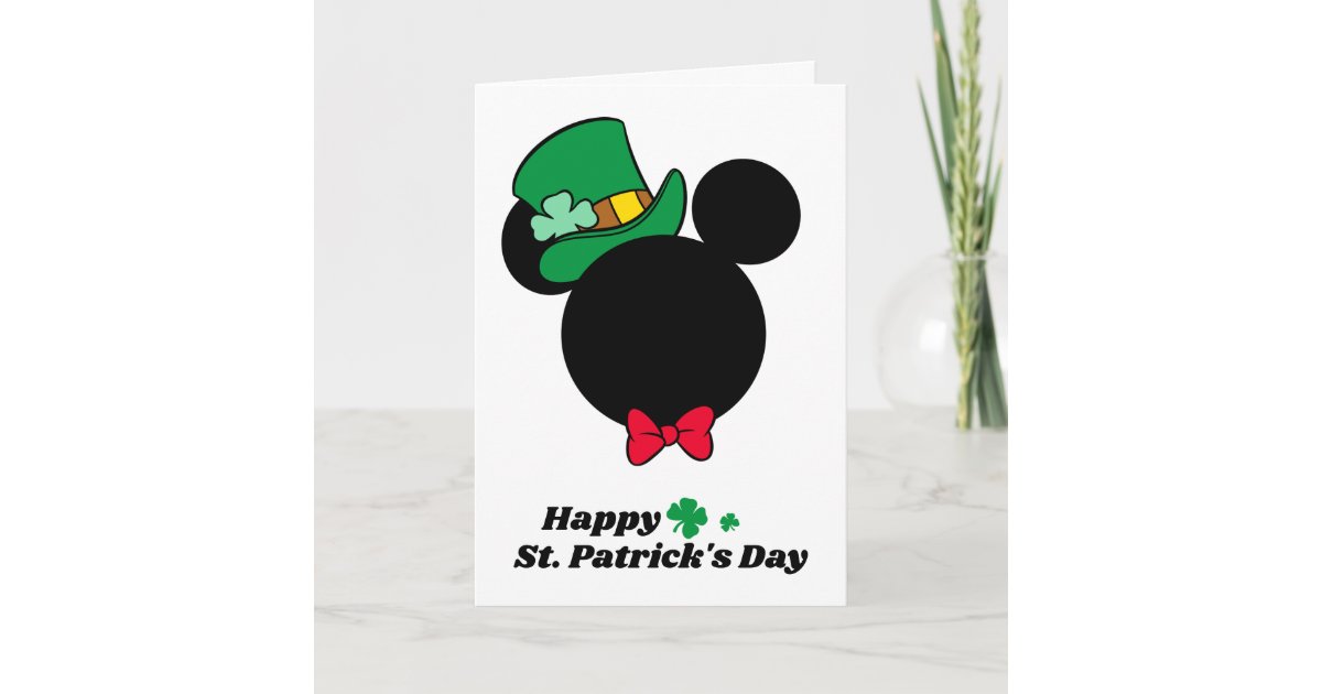 Mickey | St. Patrick's Day Icon Card | Zazzle