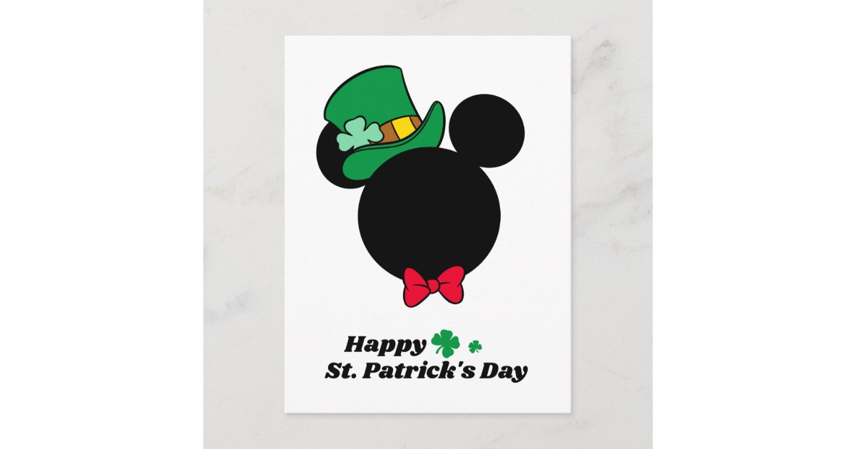 Mickey | St. Patrick's Day Icon Postcard | Zazzle