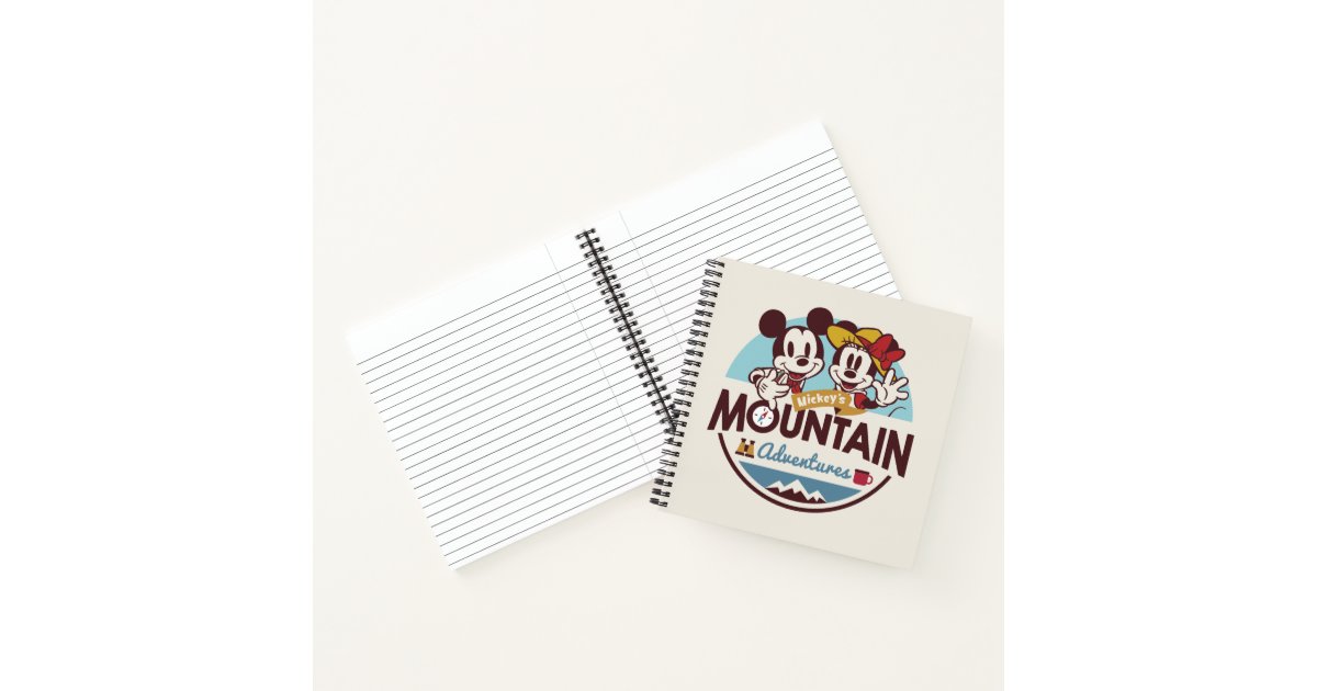 Mickey's Mountain Adventures Notebook | Zazzle