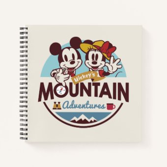 Mickey's Mountain Adventures Notebook | Zazzle