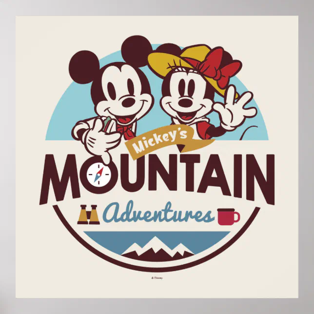 Mickey's Mountain Adventures Poster | Zazzle