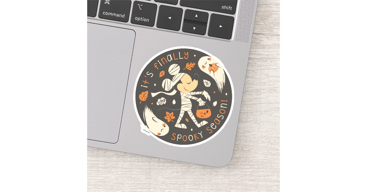 Mickey's Mummy Magic: Spooky Season Fun Sticker | Zazzle