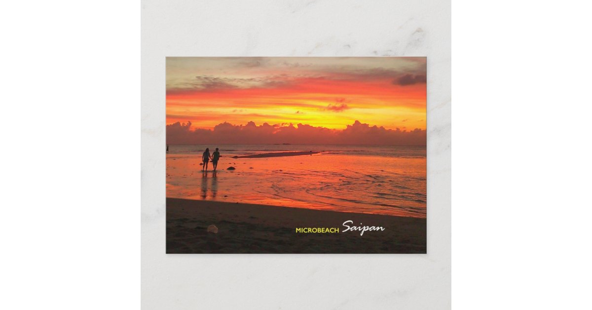 Micro Beach, Saipan Postcard | Zazzle