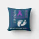 Micro Preemie Mom Prematurity Purple Ribbon NICU Throw Pillow | Zazzle