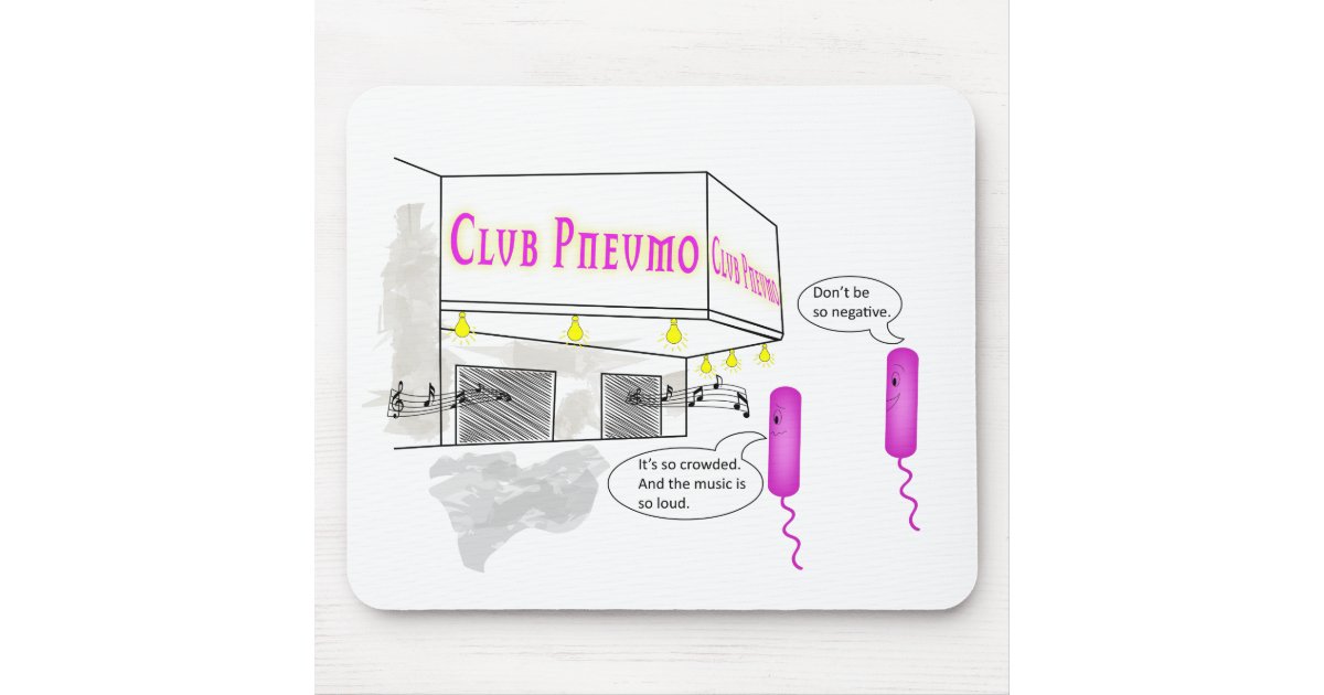 Microbiology Cartoon Mouse Pad | Zazzle