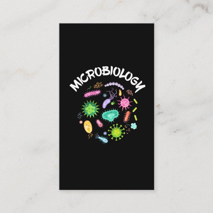 Microbiology Scientist Bacteria Microscope Business Card | Zazzle.com