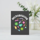 Microbiology Scientist Bacteria Microscope Postcard | Zazzle