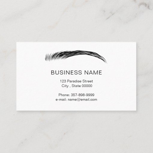 Microblading artist in gold color business card | Zazzle