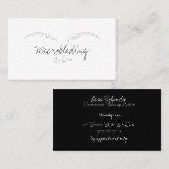 Microblading Business Card | Zazzle