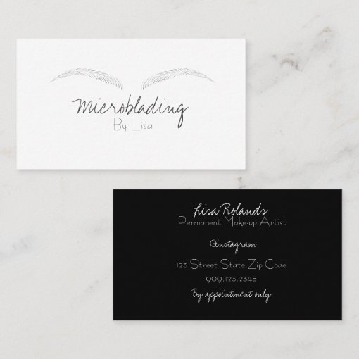 Microblading Business Card | Zazzle