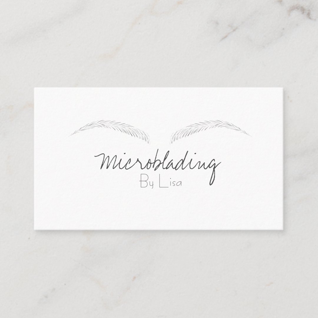 Microblading Business Card | Zazzle