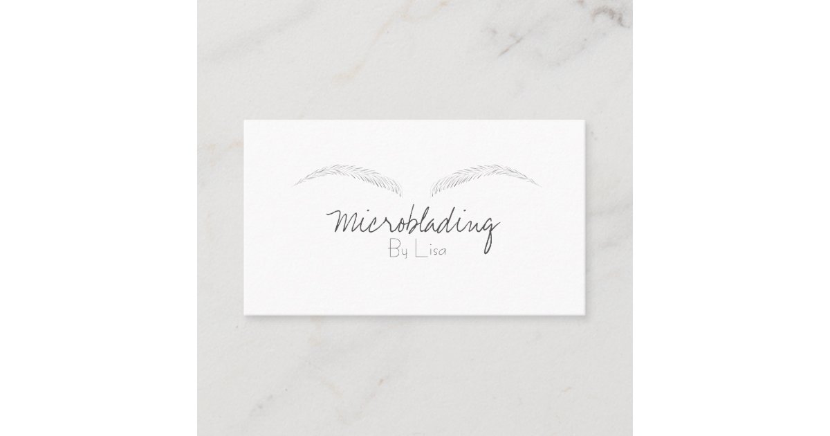 Microblading Business Card | Zazzle