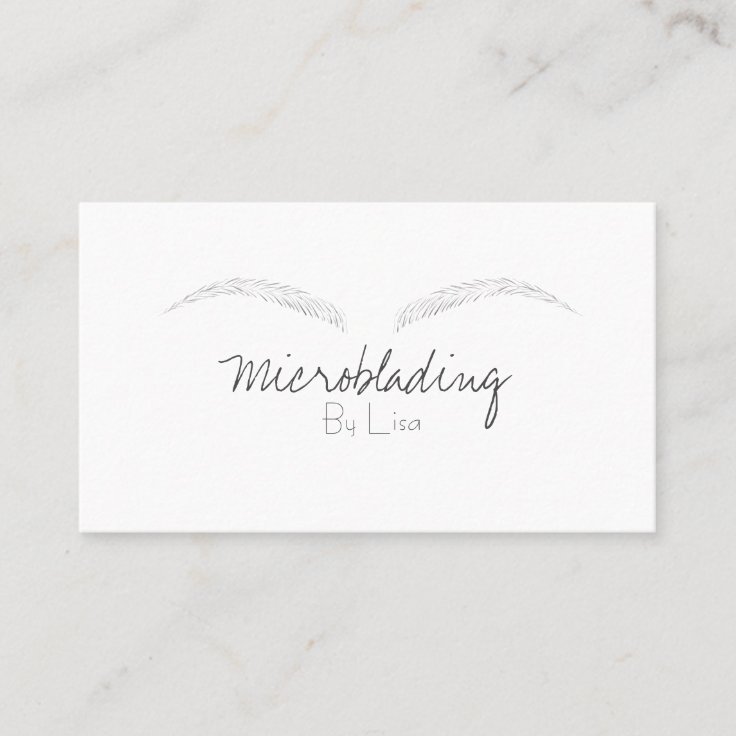 Microblading Business Card | Zazzle