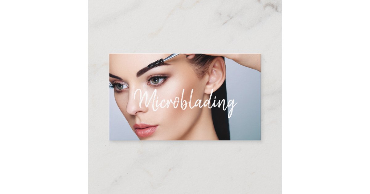 Microblading & Permanent Makeup Business Card | Zazzle