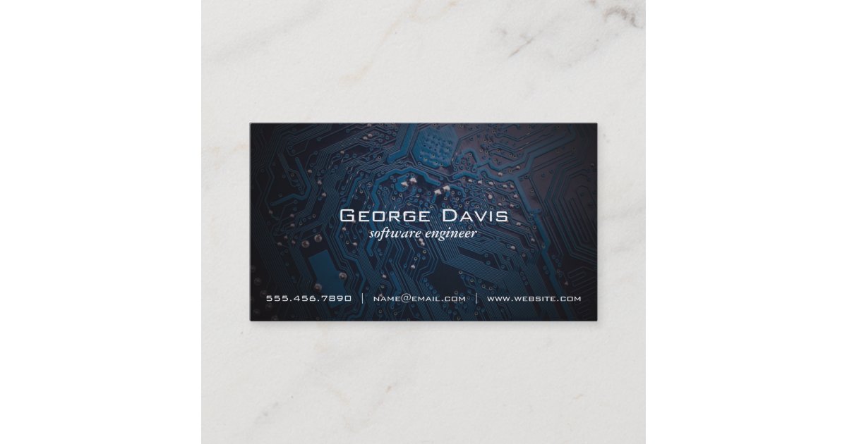Microchip Business Card | Zazzle